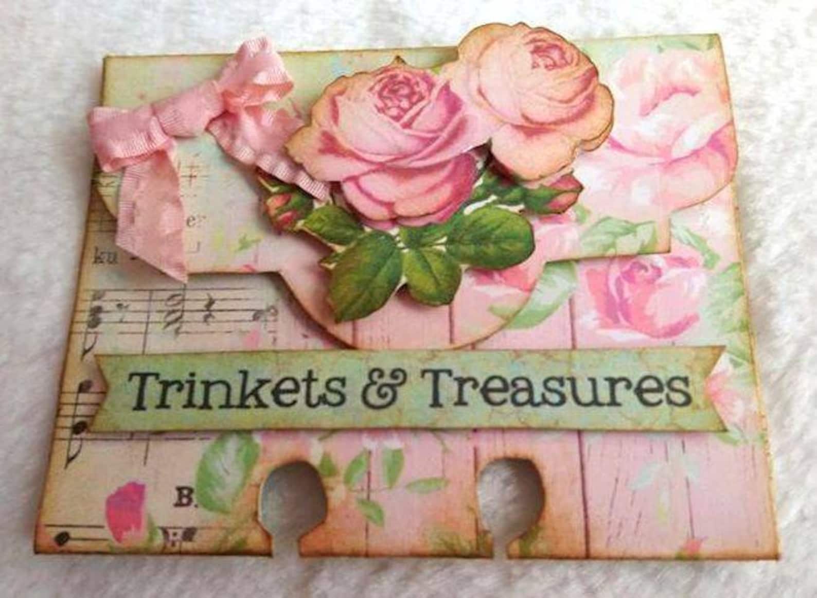 Printable DEX Cards With Ephemera Shabby Chic Dex Pink Shabby Roses Dex ...