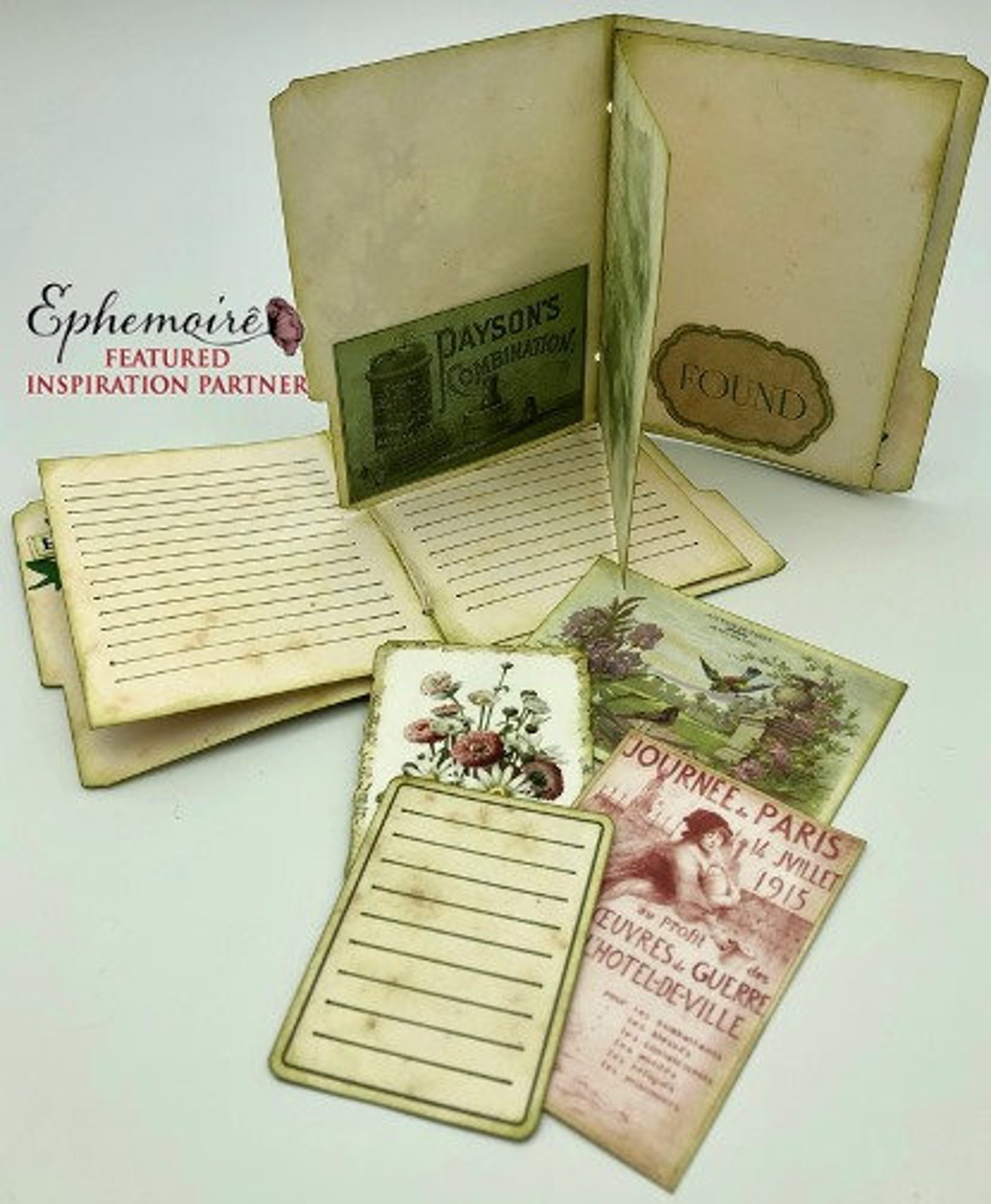 Printable FOLDER BOOKLET KIT English Ivy File Folder | Etsy