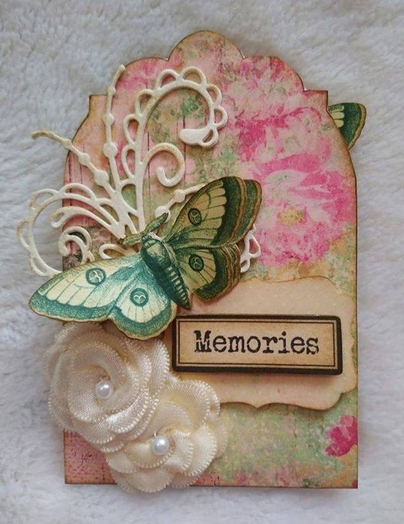 Junk Journal Printable Loaded Tag Folio Kit Floral Tag - Etsy