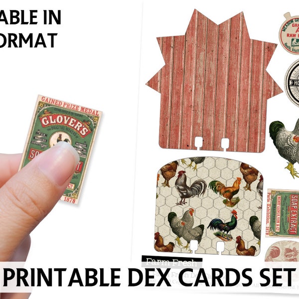 Farm Dex Card - Etsy