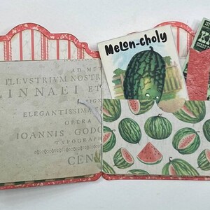 Printable WATERMELON Mini Journal - Vintage Summer Theme Journal - Mini ...