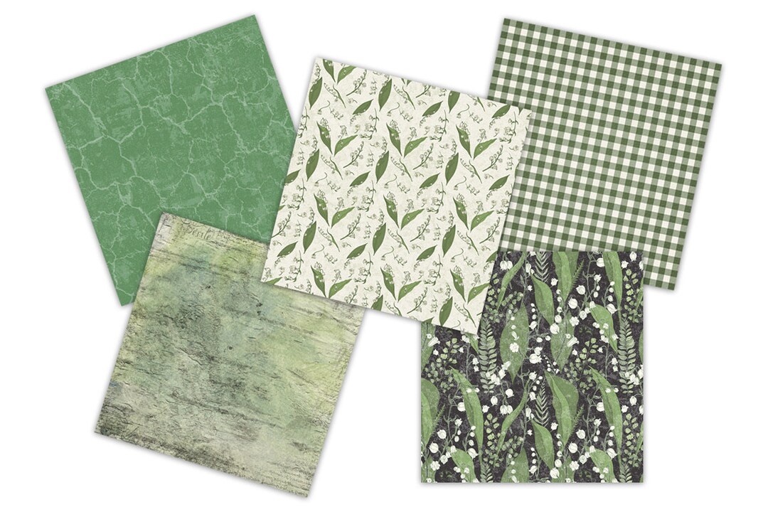Digital Printable Papers - Lily of the Valley - Printable Journal ...