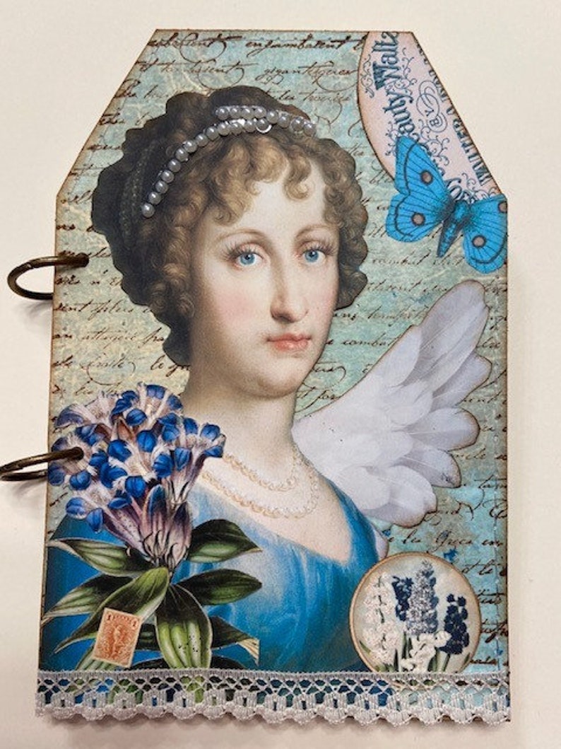 Junk Journal Printable BLUE FLOWERS Printable Journal Kit - Etsy