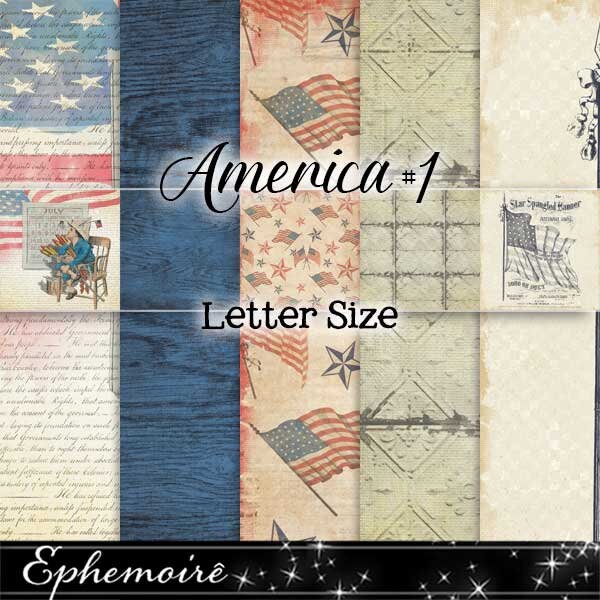 Digital Printable Papers AMERICA Patriotic July 4 | Etsy