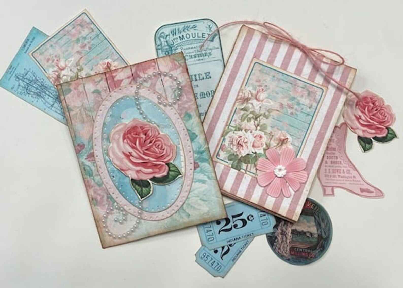 Printable Seed Packet BOOKLET Kit Shabby Chic Journal Insert - Etsy