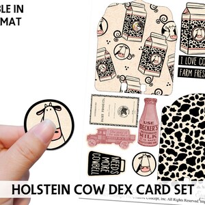 COWS Dex Card Printable DEX Cards With Ephemera Dex Card Printable ...