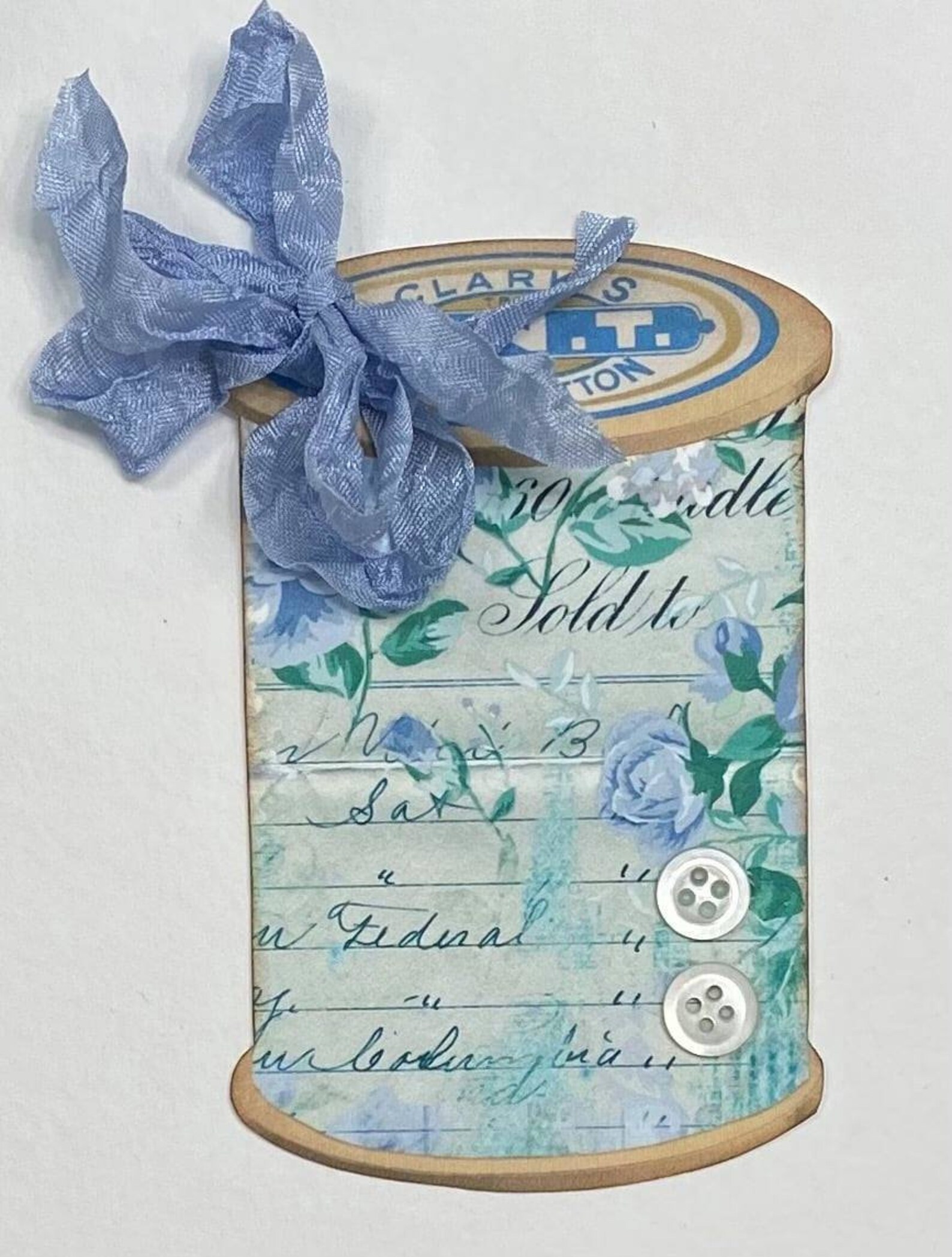 Junk Journal Printable PRINTABLE SPOOL TAGS Printable | Etsy