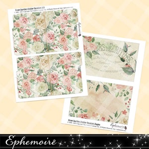 Printable FOLDER BOOKLET KIT - Roses - File Folder Booklet - Mini ...
