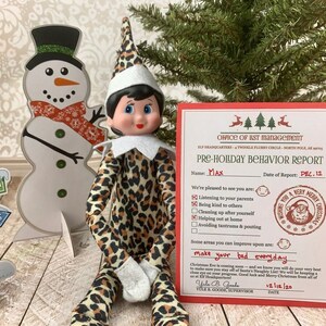 Printable Elf Report Elf Report Santa Holiday Behavior Naughty List ...