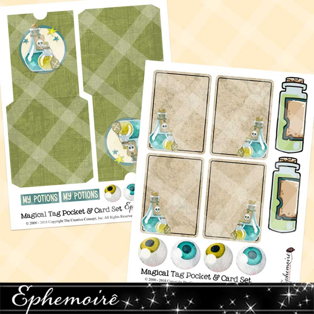 Bookbinding Craft Supplies & Tools MAGICAL Embellishment Printable ...