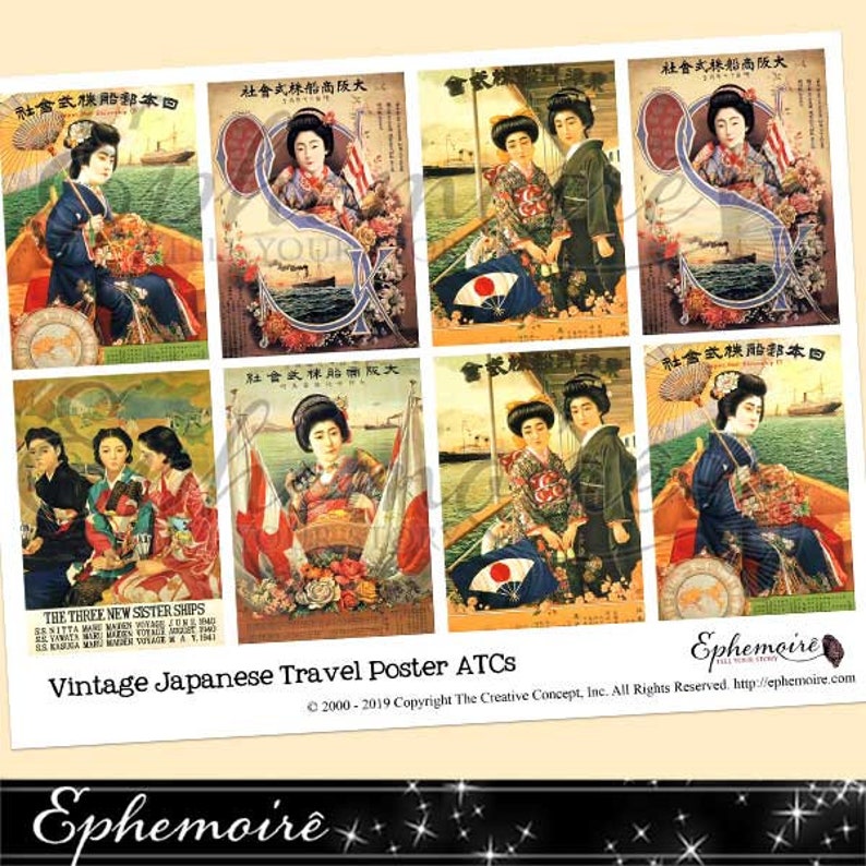 Junk Journal Printable Digital Japanese Ephemera Japanese - Etsy