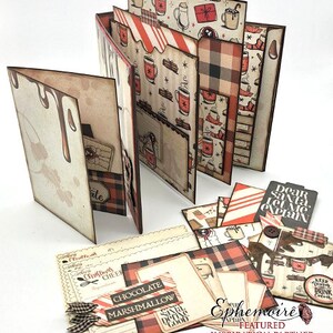 Digital Paper Pack HOT CHOCOLATE Hot Cocoa Papers Digital Scrapbook ...