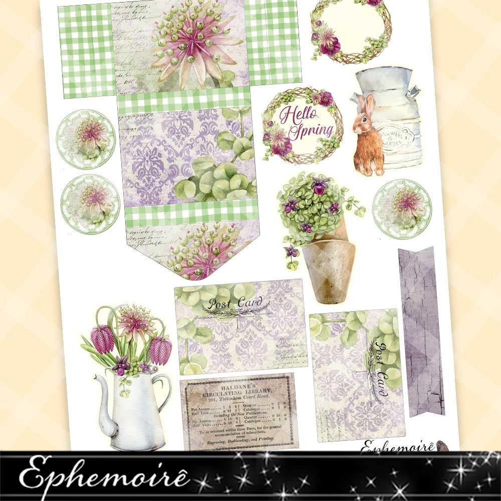 Junk Journal Printable Digital Printable Ephemera Set - Etsy