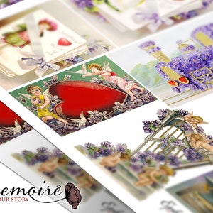 Junk Journal Printable VINTAGE VALENTINES Fussy Cut Cardmaking Digital ...