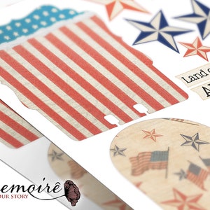 Printable DEX Cards With Ephemera Patriotic Dex Printable AMERICA Dex ...