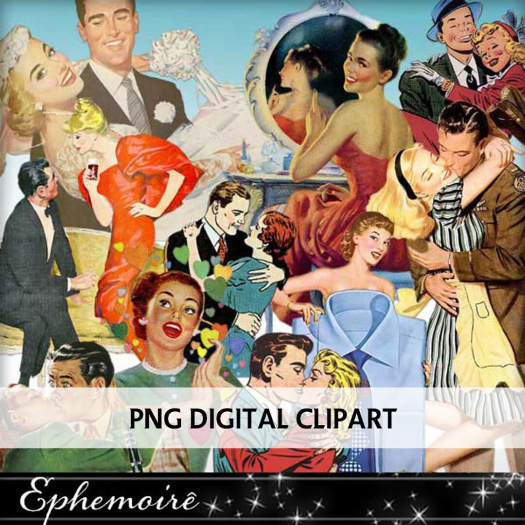 Retro Clipart - Mid Century Advertising - Digital Scrapbook ...