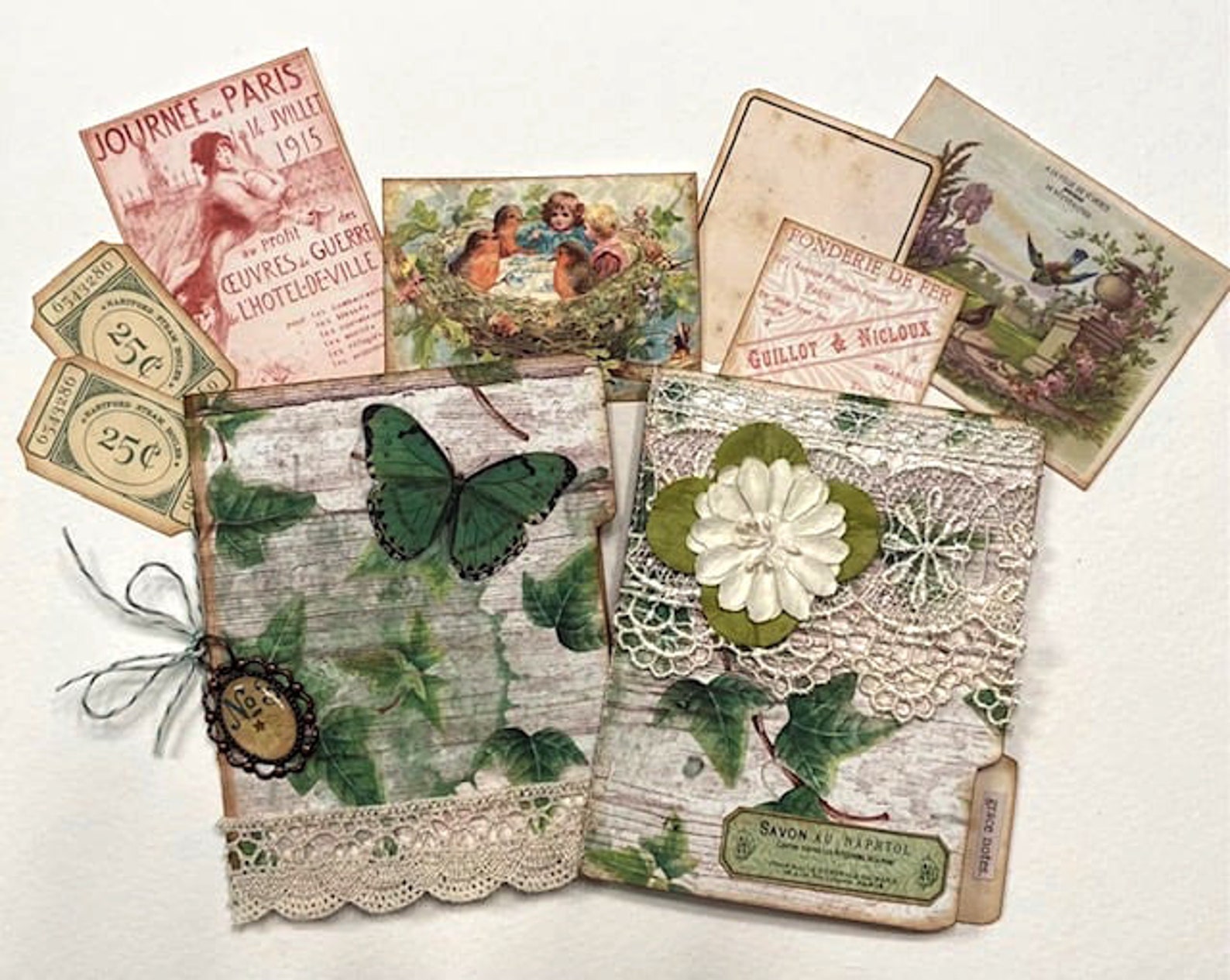 Printable FOLDER BOOKLET KIT English Ivy File Folder - Etsy