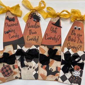 Junk Journal Printable HALLOWEEN TAG POCKETS Loaded Pocket Candy Corn ...