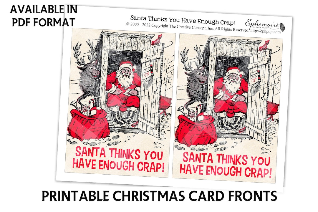 Digital Printable CHRISTMAS Card Fronts - for 5x7 Card - Cardmaking ...