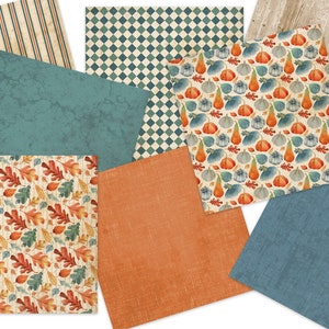 Digital Printable Papers FALL Digital Backgrounds Digital Scrapbook ...