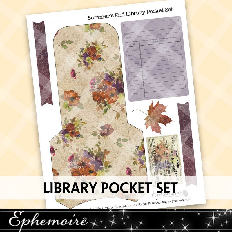 Library Pockets - Etsy