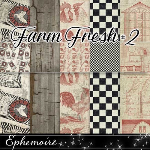 Digital Printable Paper Farmhouse Style Journal or | Etsy