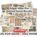 Journal Page Insert 5x7 Edgar Allan POE Macabre Gothic Journal Page ...