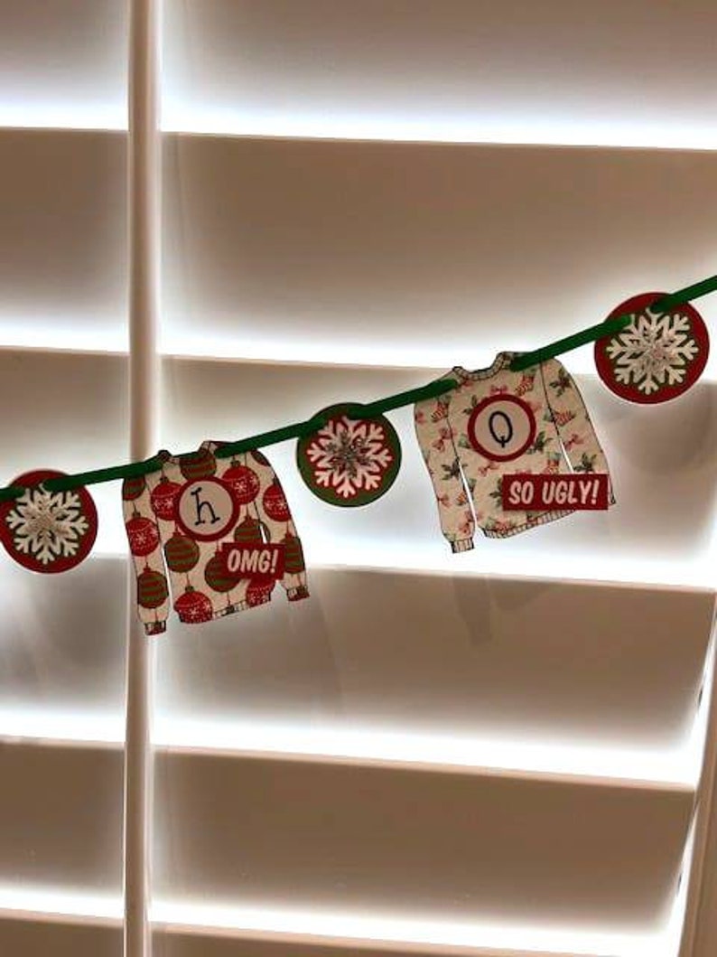 Printable CHRISTMAS CRAFT Kit Ugly Christmas Sweaters - Etsy