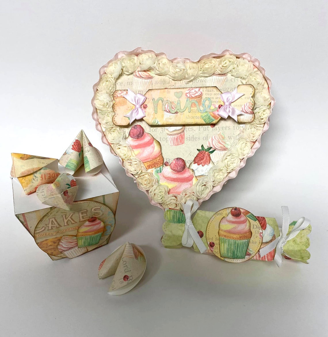 Digital Printable Papers VINTAGE BAKERY Cupcakes Digital - Etsy