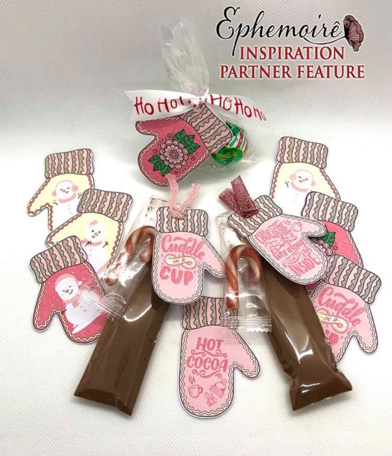 Junk Journal MITTEN Tags Printable Christmas Tags | Etsy