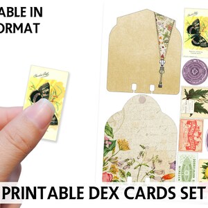Digital Printable Dex Cards Printable Crafts Collage Sheet Printable ...