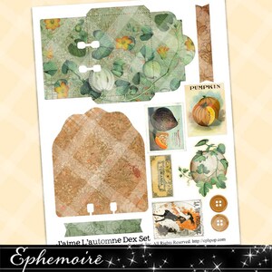 Printable DEX Cards With Ephemera - Pumpkin Dex Card - Dex Card ...