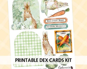 Digital Printable Dex Cards Printable Crafts Collage Sheet | Etsy