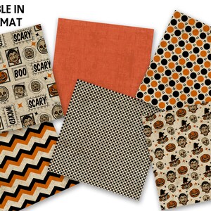 Digital Printable Paper Vintage HALLOWEEEN Digital Scrapbook Cardmaking ...