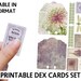 Printable DEX Cards Watercolor Floral - Spring Floral Dex - Dex Card ...