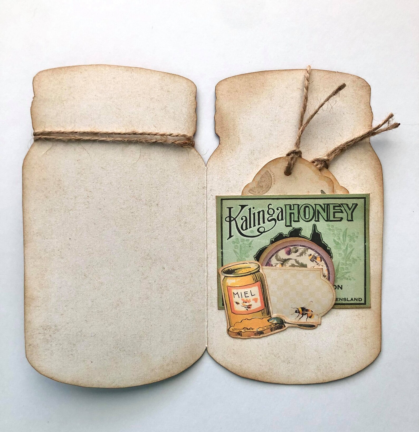 Printable MASON JAR CARD Kit Vintage Floral Card Kit - Etsy