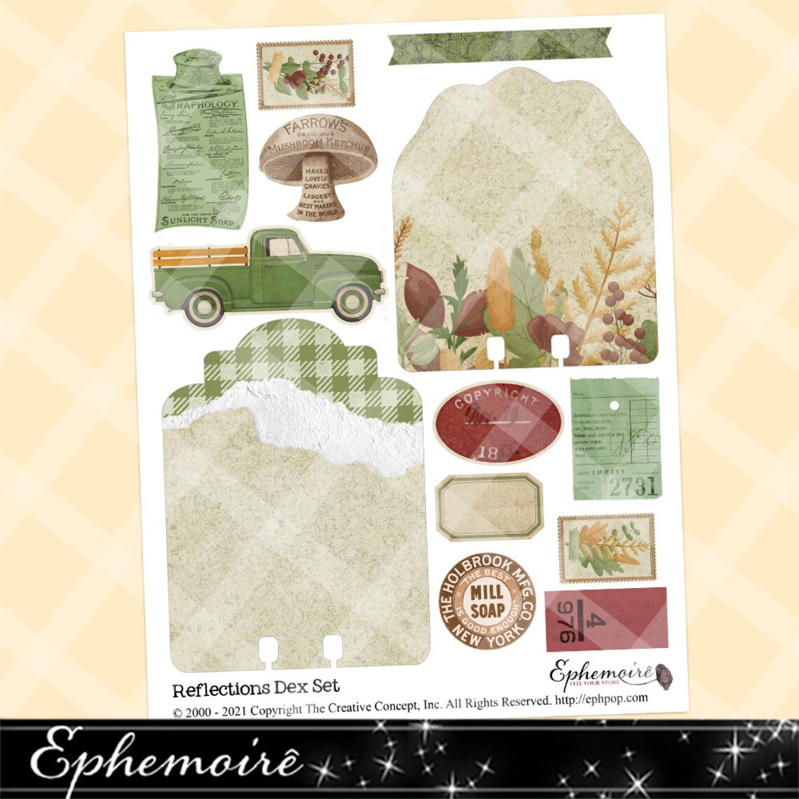 Printable DEX Cards With Ephemera Fall Dex Card Autumn Dex - Etsy