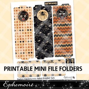 Junk Journal Printable - HALLOWEEN FOLDERS - Printable Mini Folders ...