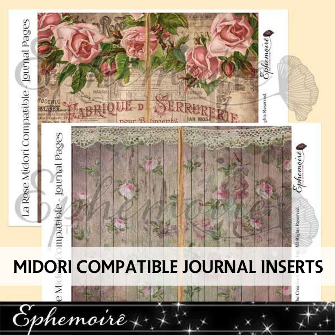 Junk Journal Printable Digital Printable Journal Insert Midori ...