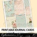 Junk Journal Printable FLORAL LIBRARY CARDS Printable Journal Card ...