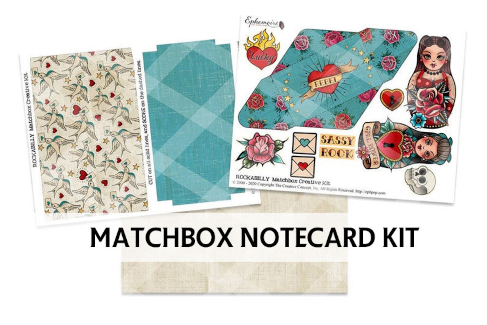 Printable MATCHBOX Creative Kit ROCKABILLY Tattoo - Etsy