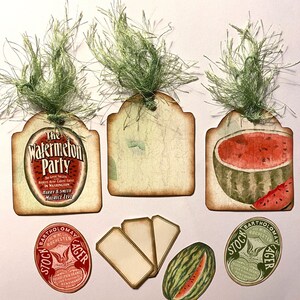 Printable WATERMELON TAG POCKETS - Watermelon - Loaded Tag Pockets ...