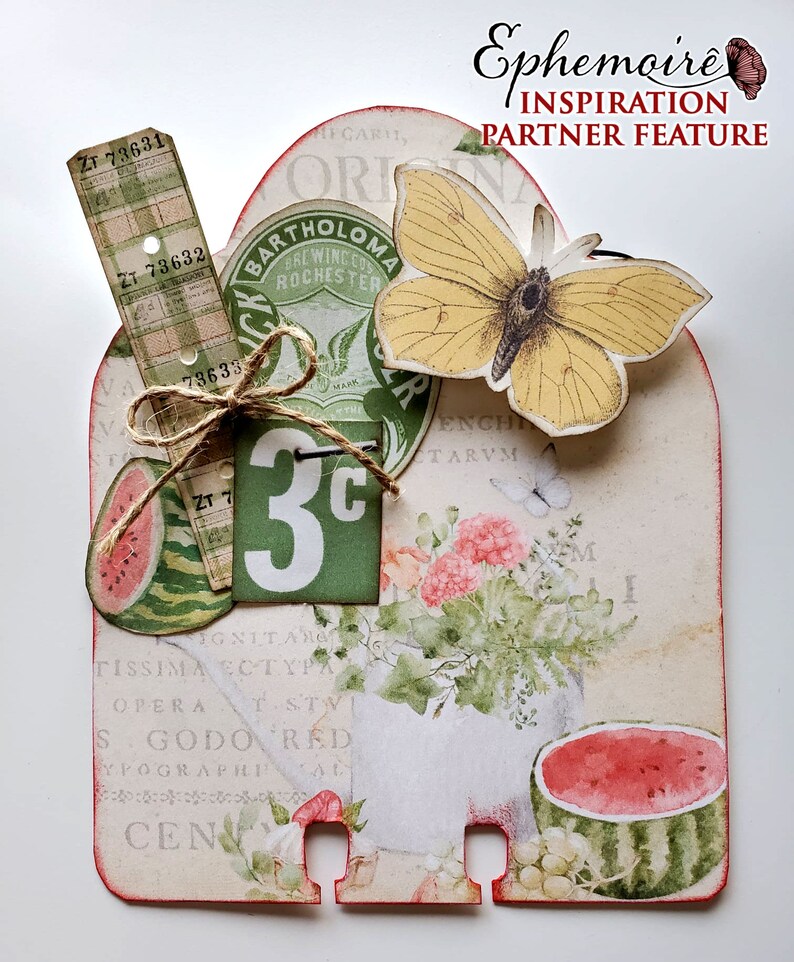 Printable Dex Cards With Ephemera - WATERMELON - Dex Card Printable ...