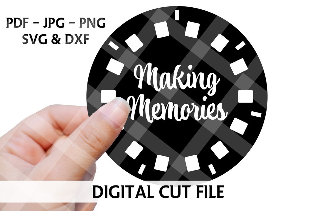 Viewmaster Reel Cutting File SVG Making Memories Photo Reel Scrapbook ...