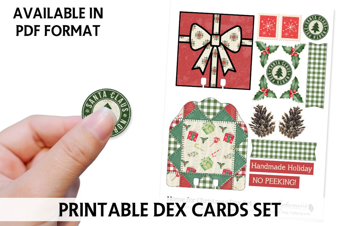 Digital Printable Dex Cards Printable Crafts Collage Sheet - Etsy