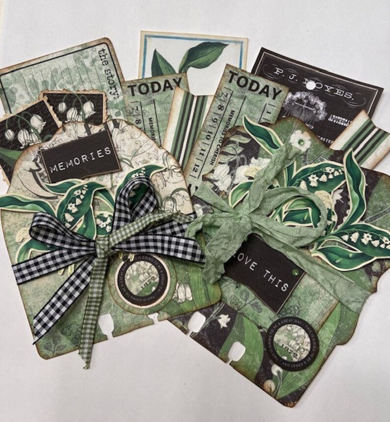 Printable DEX Cards With Ephemera Lily of the Valley Dex | Etsy