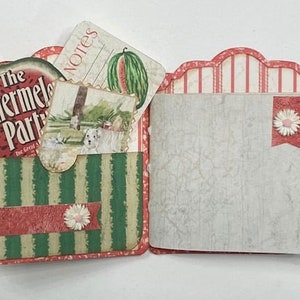 Printable WATERMELON Mini Journal - Vintage Summer Theme Journal - Mini ...