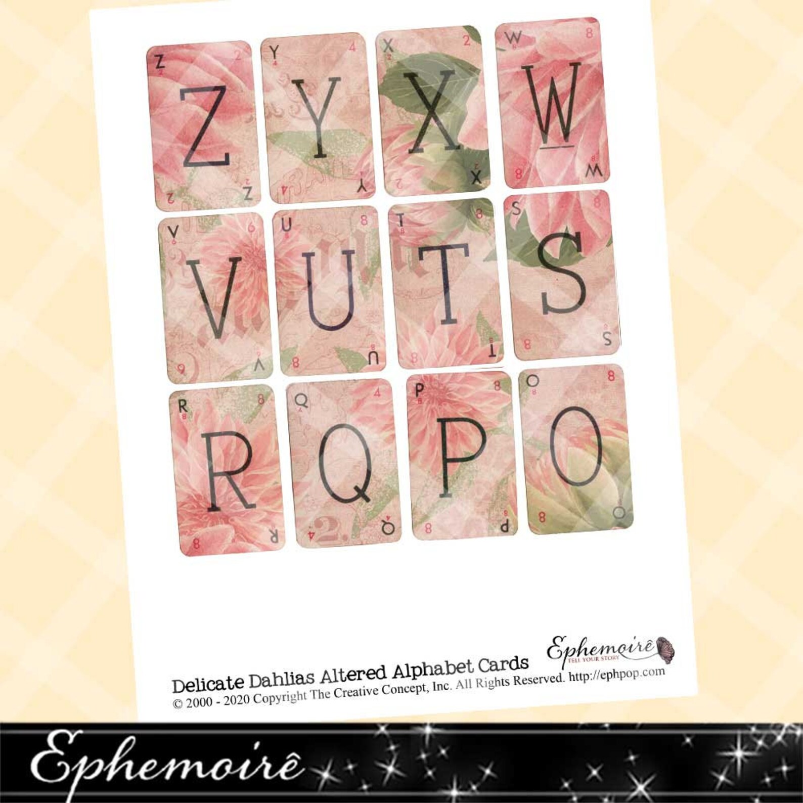 Printable ALPHABET CARDS Junk Journal Embellishments Card | Etsy