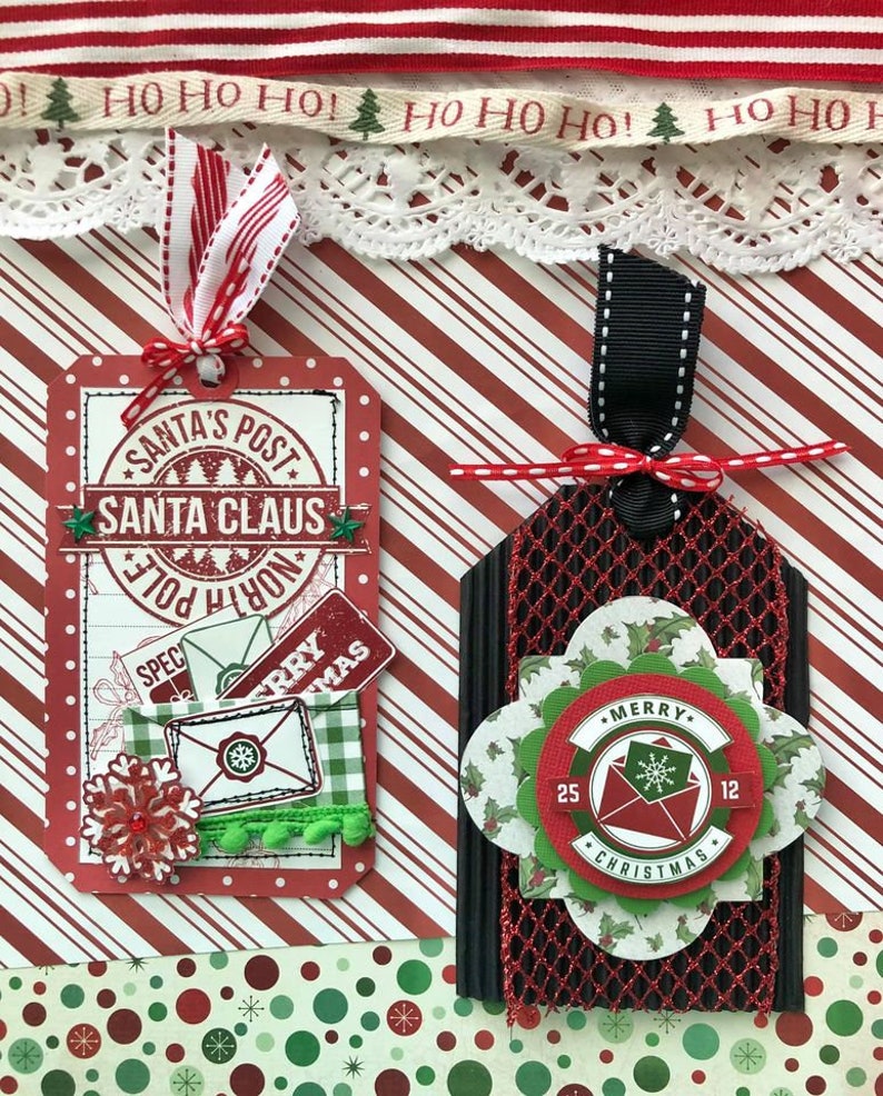 Printable TAG Craft Kit Printable Christmas Tags North | Etsy