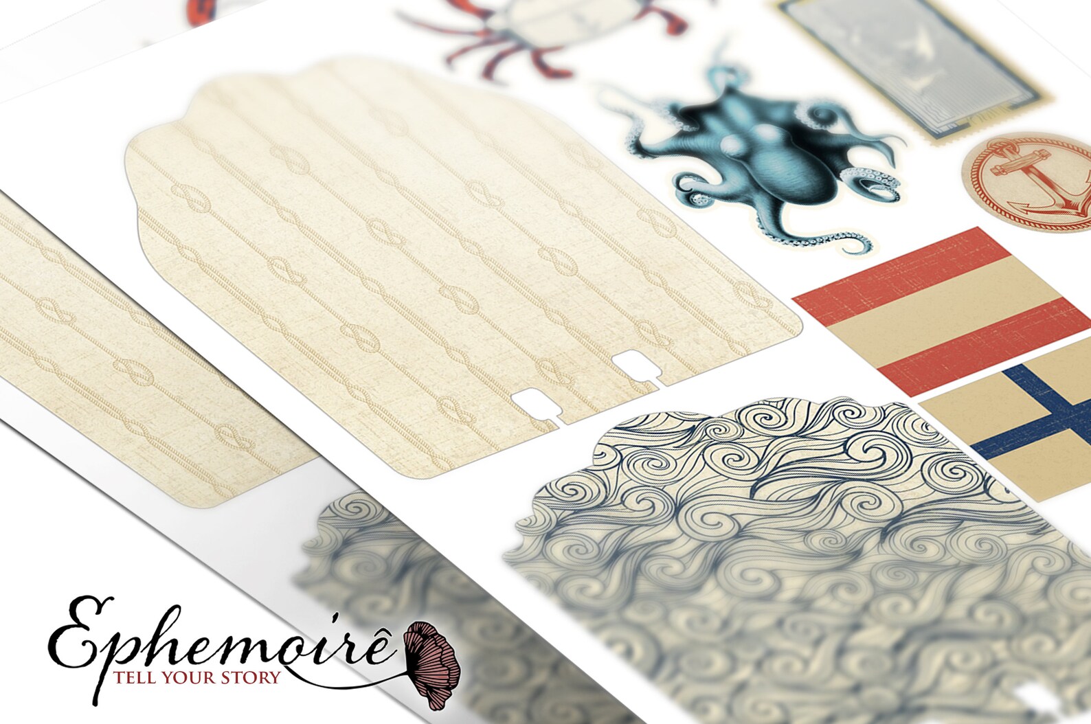 Printable Dex Cards With Ephemera NAUTICAL THEME Dex Card | Etsy